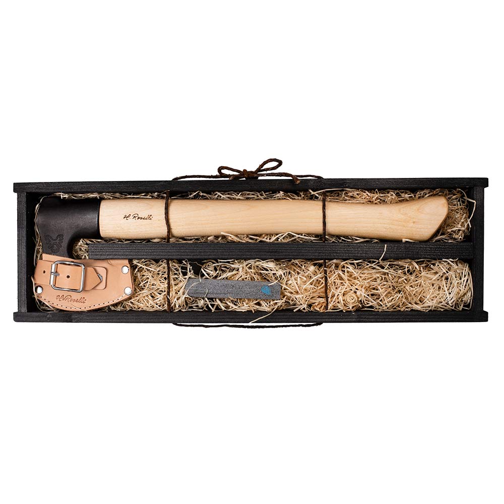 Long Handle Outdoor Axe with Gift Box | Carbon Steel | Roselli Finland